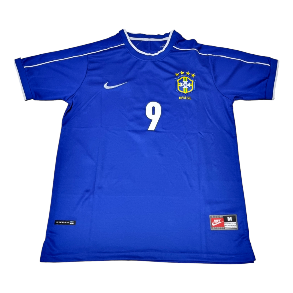 Camiseta Brasil Edición Especial 1998 visitante azúl