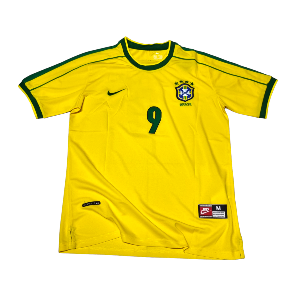 Camiseta Brasil 1998 amarilla mundial francia 98