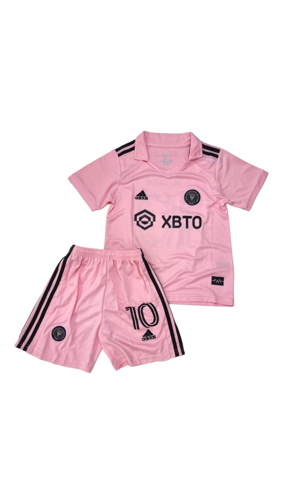 Uniforme Inter Miami 2023 local rosado para niño