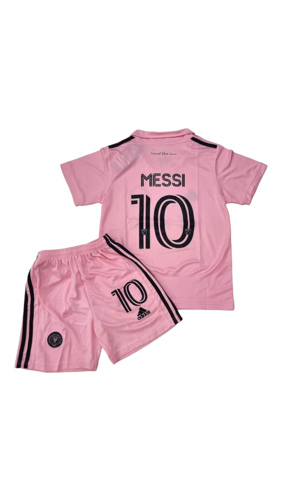 Uniforme Inter Miami 2023 local rosado para niño